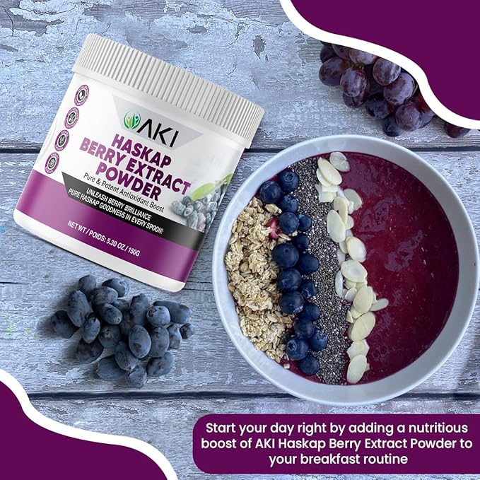 AKI Haskap Berry Extract Powder (5.30 Oz / 150 g) – Aki Organic