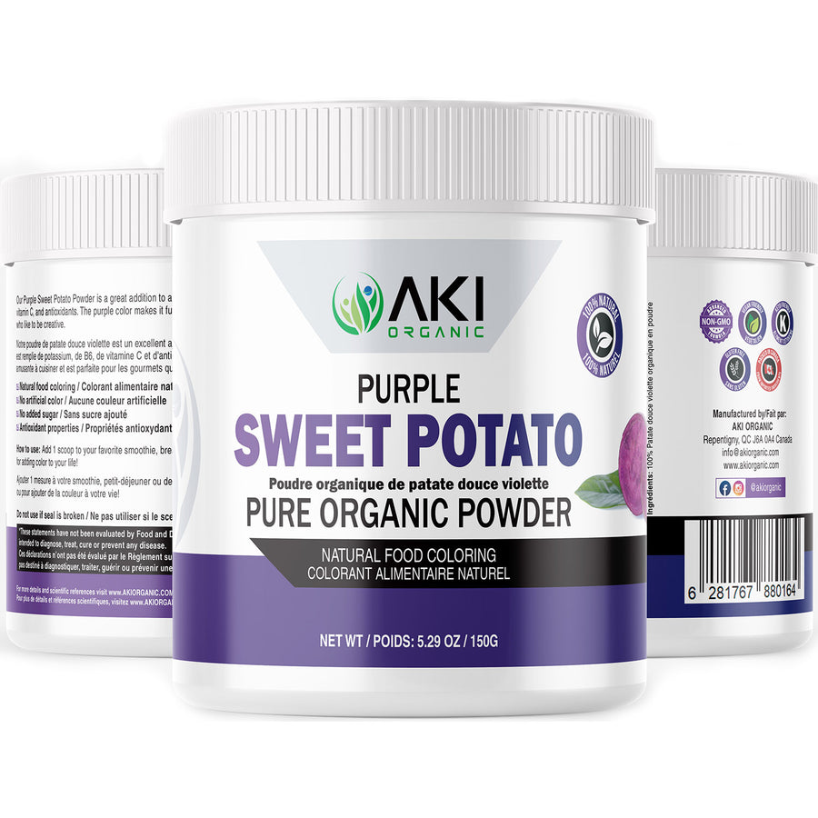 Purple Sweet Potato Powder - Natural Food Coloring – Aki Organic