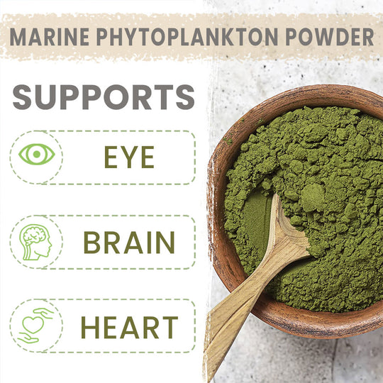 Marine Phytoplankton Powder | Raw Omega 3 EPA Supplement – Aki Organic